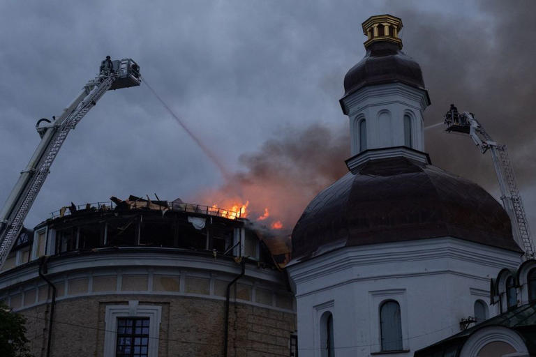 Ukraine's holiest site miraculously saved from Russian bombing as ...