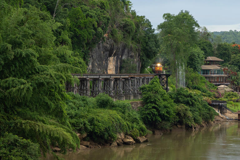 WWII 'Death Railway' station resurfaces after decades submerged