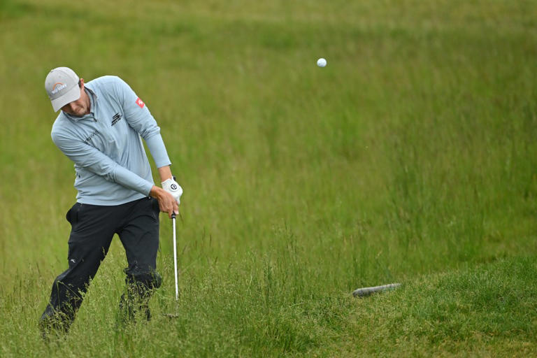 Matt Fitzpatrick welcoming a windy Shinnecock Hills challenge as he ...