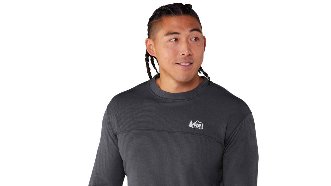 REI is selling its 'breathable' Swiftland fleece running shirt for 50% off
