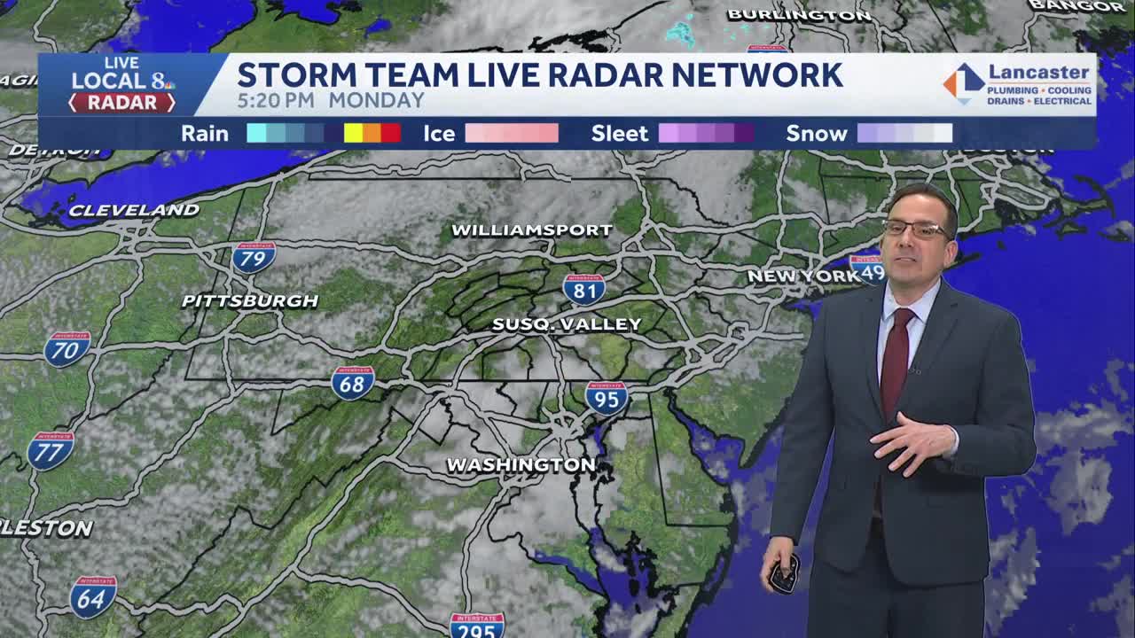Dry & comfy Tuesday; higher storm chances by Thursday