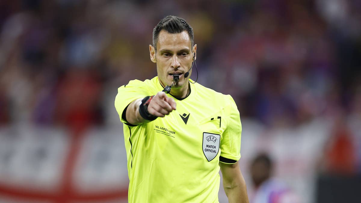 Why are the World Cup referees for Uruguay vs Saudi Arabia wearing pink?