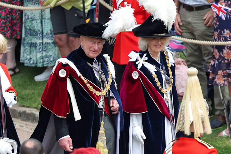 Catherine stuns for second time in two days as royals gather for Order ...