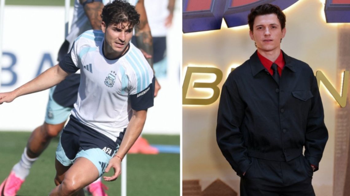 El inesperado mensaje de Tom Holland para Julián Álvarez antes del ...
