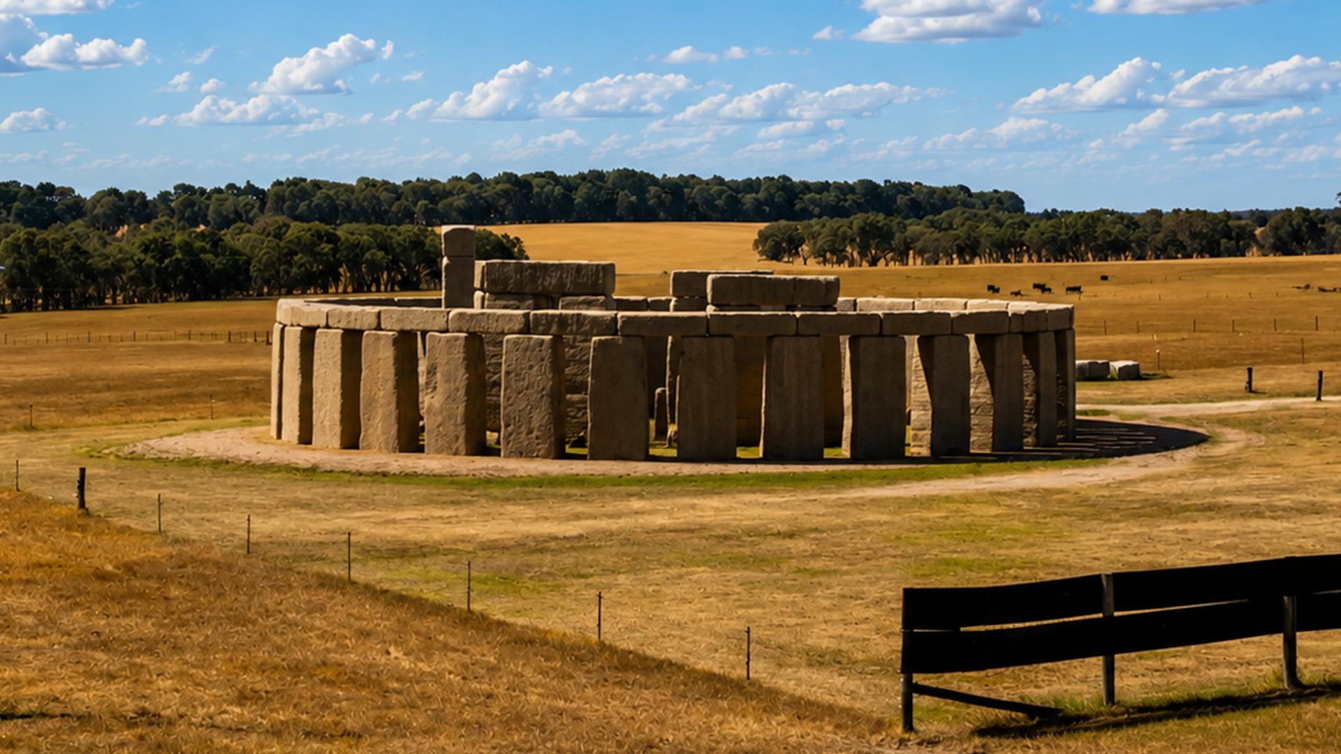 How did a stone circle like this appear in Western Australia?
