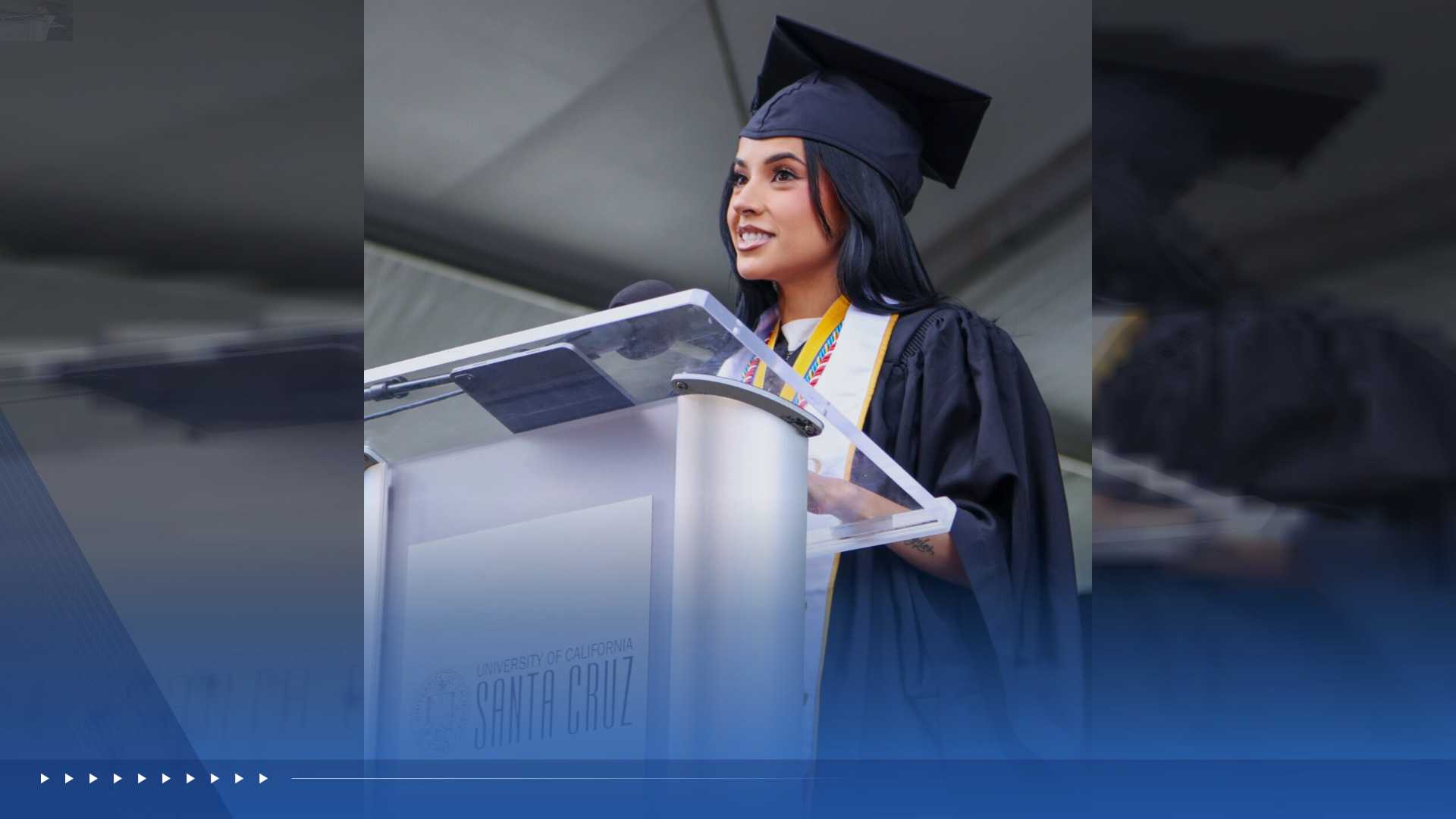 Becky G surprises UC Santa Cruz graduates with keynote speech at ...