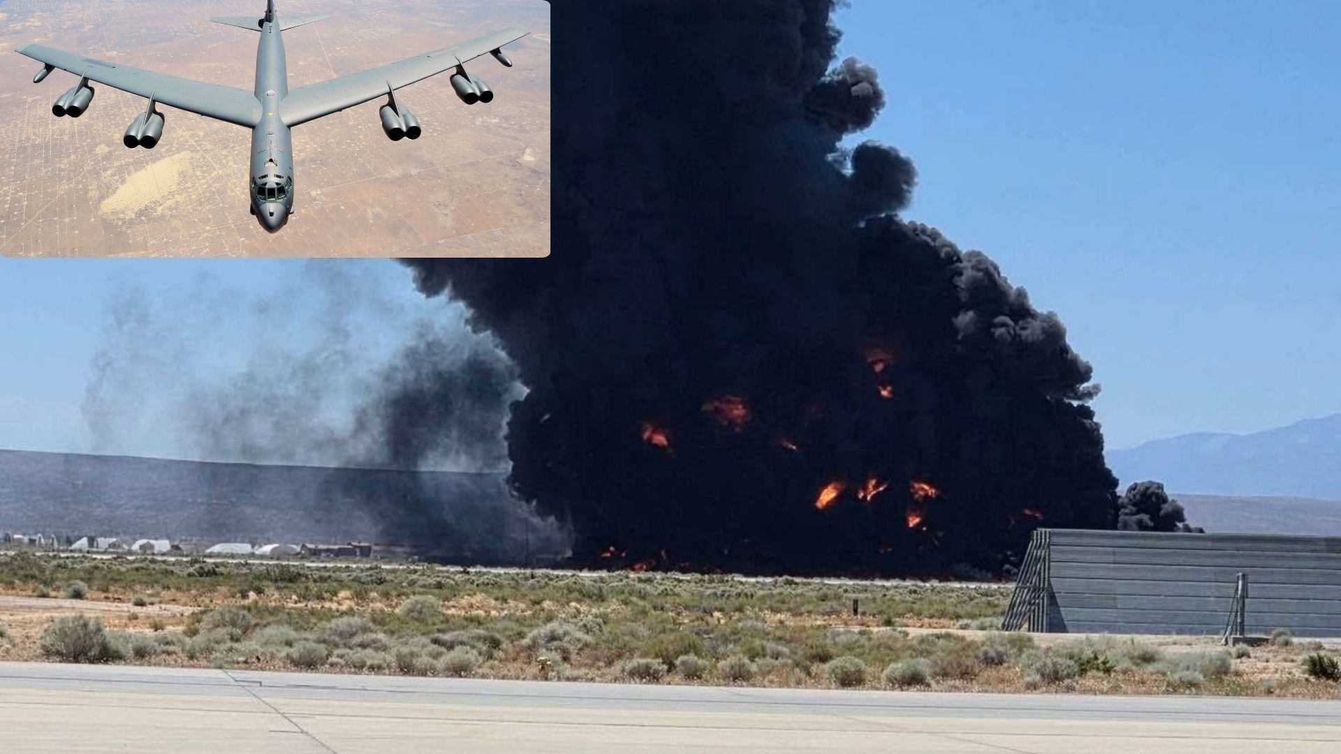 US Air Force B-52 bomber crashes after takeoff, shutting down Edwards ...