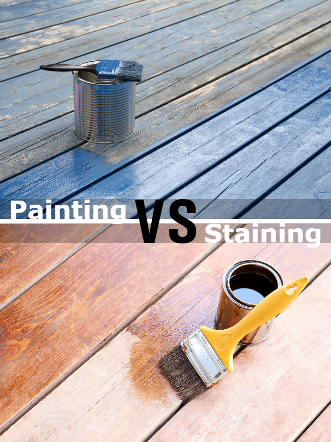 What’s the difference? Painting vs. staining the deck