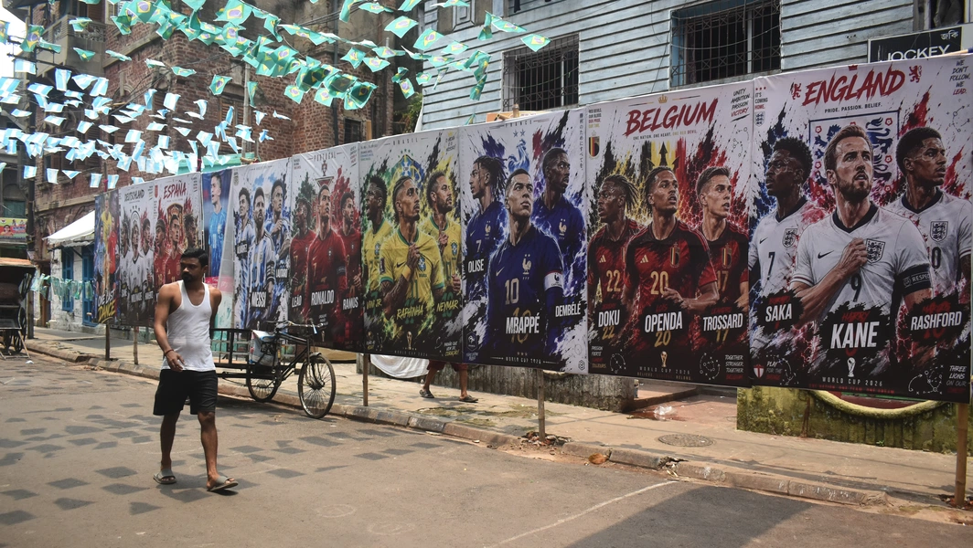 Kolkata streets burst with murals as World Cup fever peaks
