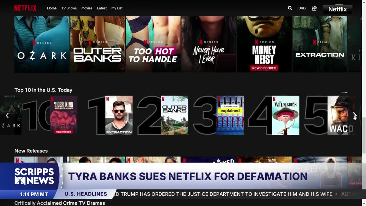 Tyra Banks sues Netflix for defamation