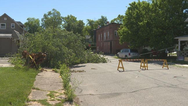 Crews work to restore electricity after power outages from severe storms