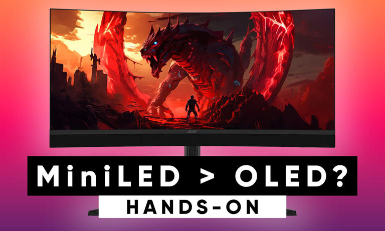 I tried Acer’s new 5K MiniLED gaming monitor, and OLED kept popping ...