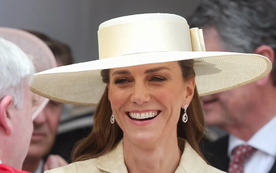 Princess Kate wears custom butter-yellow coat dress at Garter Day