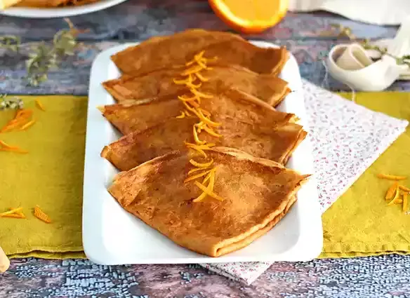 Suzette crepes, the traditional French recipe!