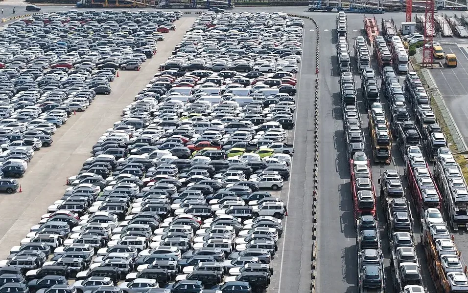 China's car sales drop 22% as exports surge