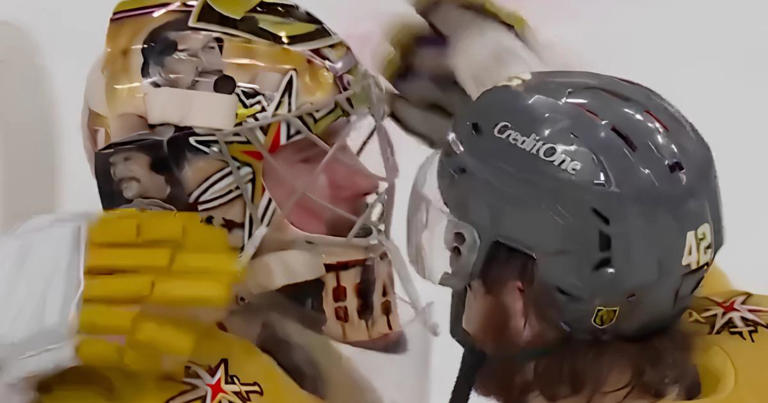 Carter Hart’s emotional reaction goes viral after Golden Knights lose ...
