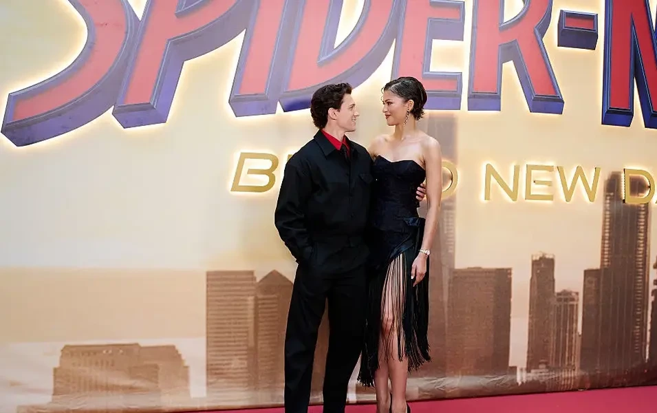Zendaya debuts fringe gown with Tom Holland after 5 years
