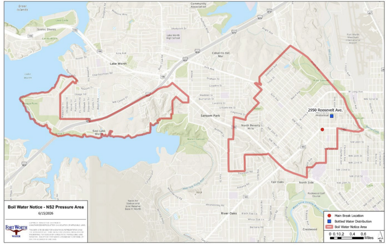 Boil water notice for Fort Worth residents in Near Northside and near ...