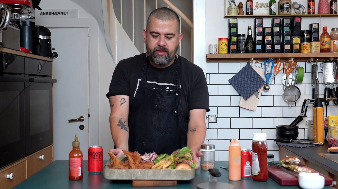 Verdens bedste chicken wings sliders og fritter