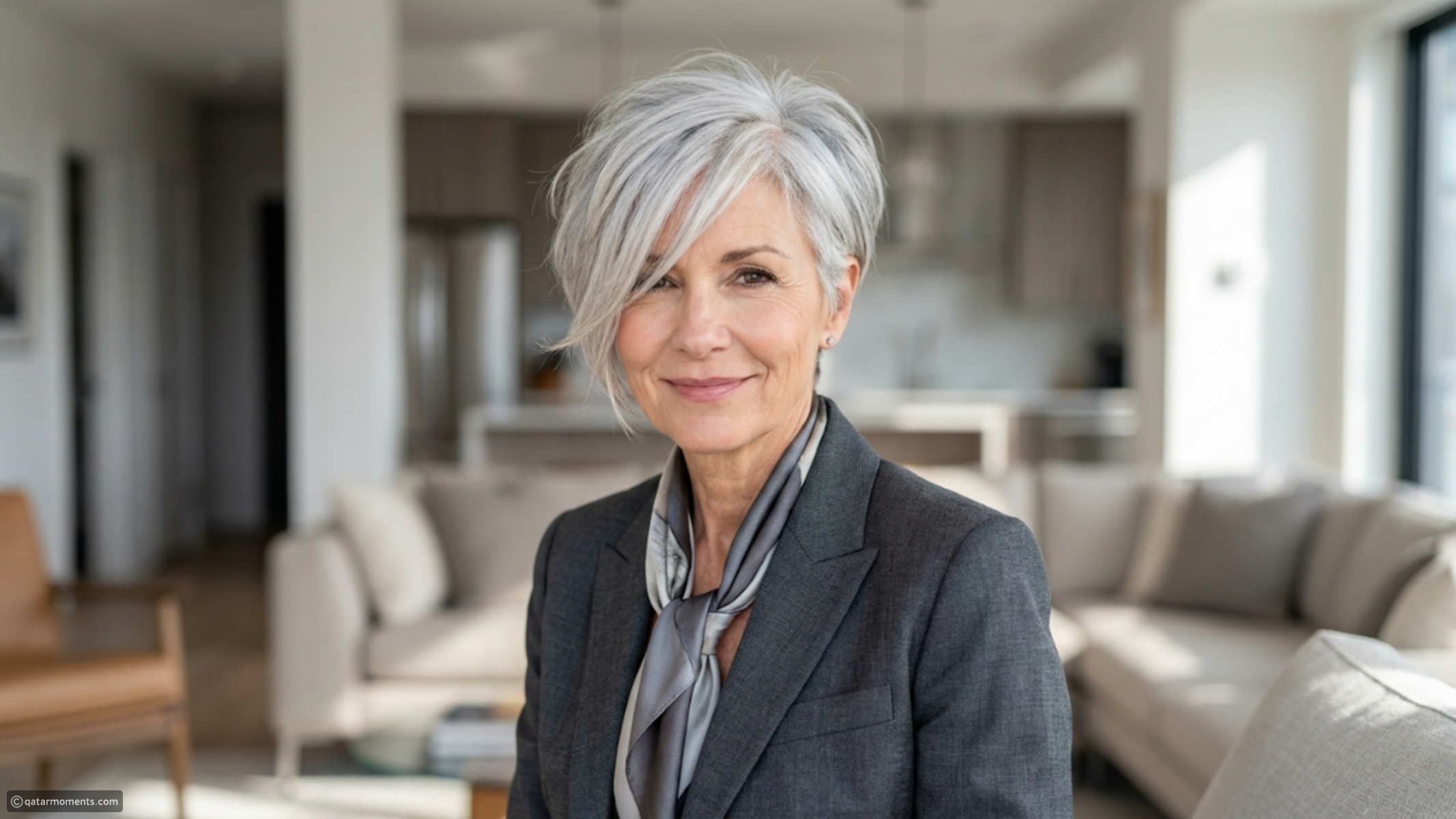 10 gray haircuts that flatter thinning hair after 50