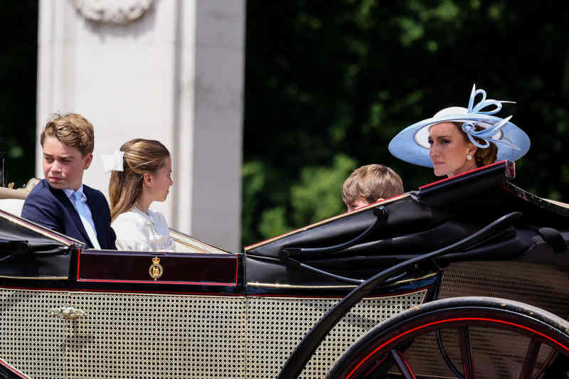 Awkward moment: Princess Kate and her children booed by protesters