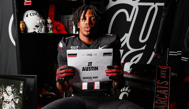 JT Austin commits to Cincinnati after official visit: 'My development ...