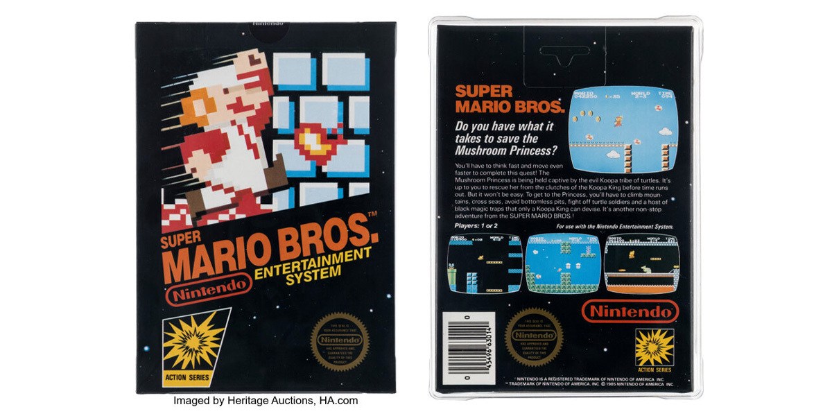 A 'holy grail' sealed copy of 1985 Super Mario Bros. game just sold for $3M