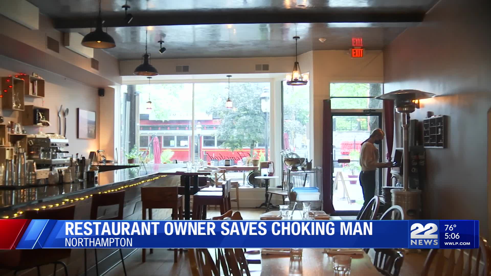 Restaurant owner saves choking man in downtown Northampton
