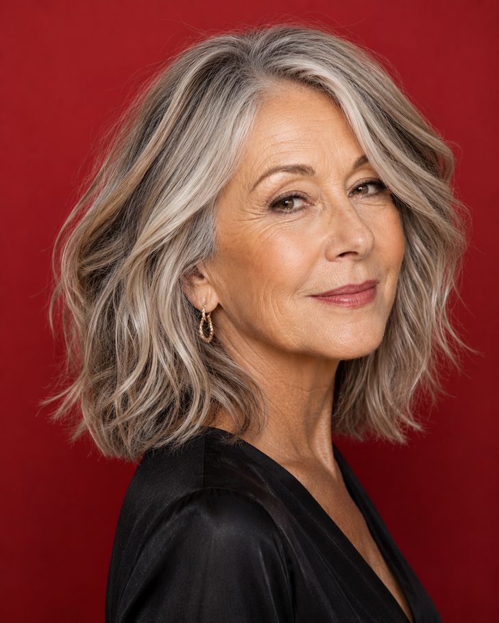 10 hairstyle trends that teach us hair oil is still making grey hair ...