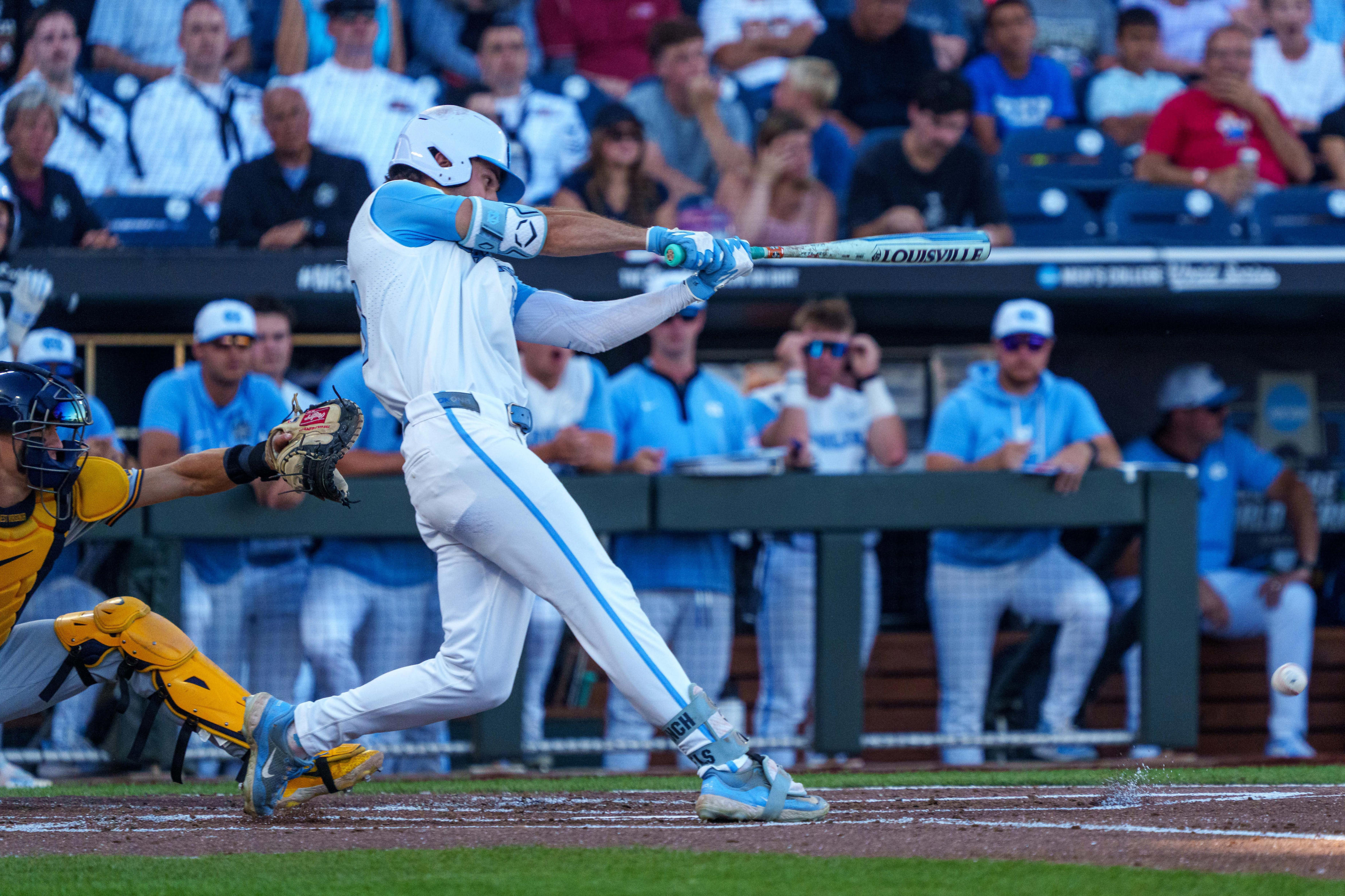 What outfielder Carter French said after UNC advances to CWS semifinal