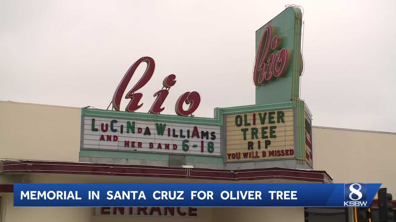 Memorial sign placed in Santa Cruz for musician Oliver Tree after ...