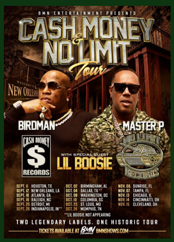 Louisiana rap legends Master P and Birdman announce US tour, stop in ...