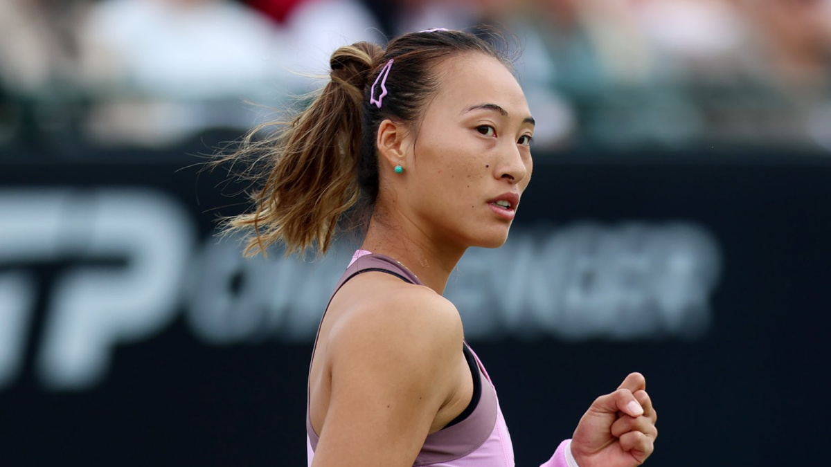 Nottingham Open: Zheng Qinwen rallies past Sakkari for first grass ...