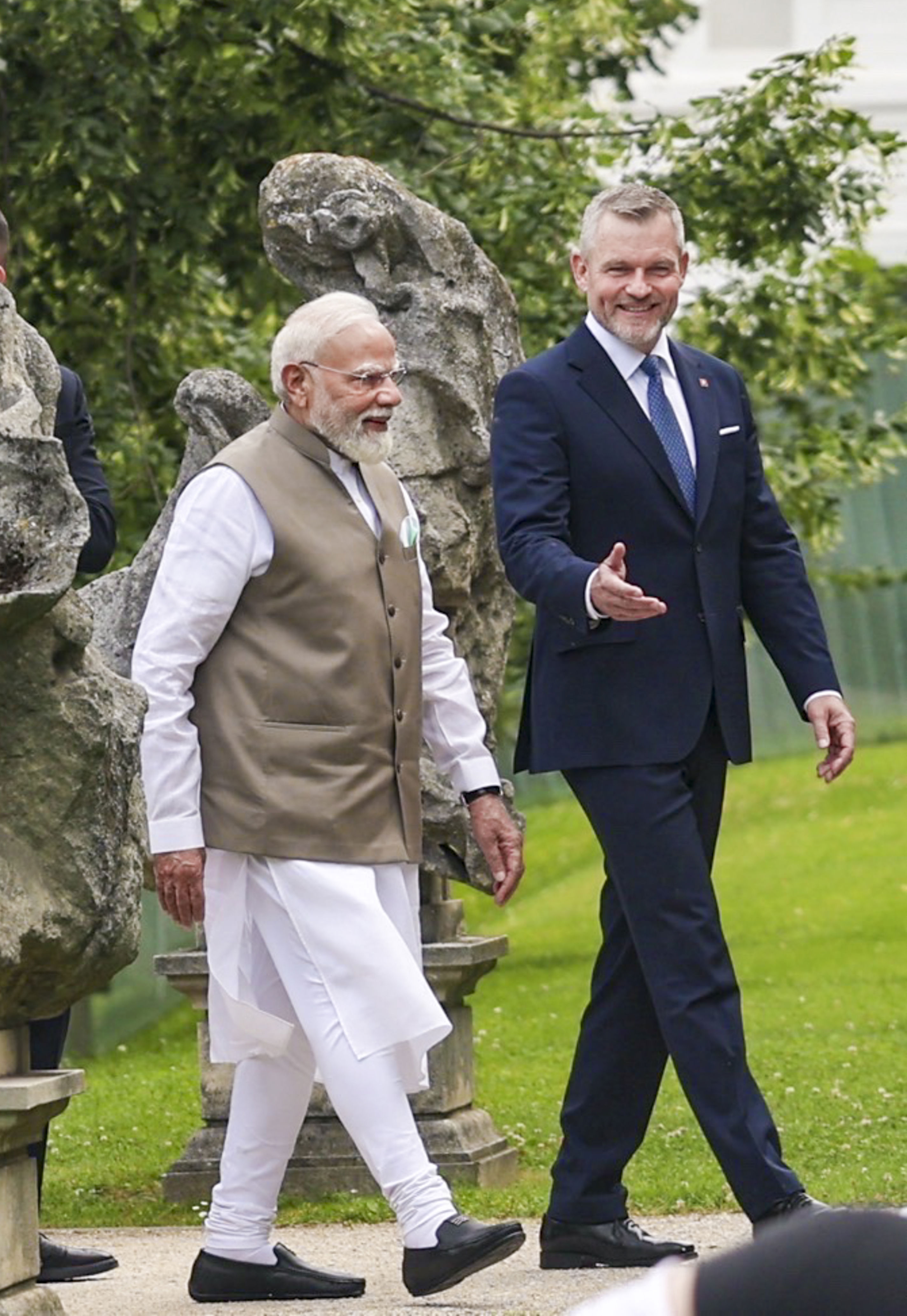 PM Modi discusses growing partnership with Slovakian president