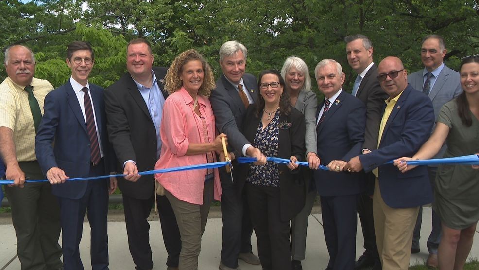 Rhode Island leaders celebrate new section of Woonasquatucket River ...