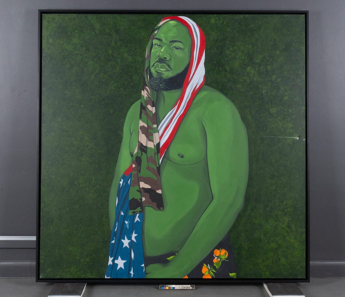 Art was defaced at the Houston Museum of African American Culture