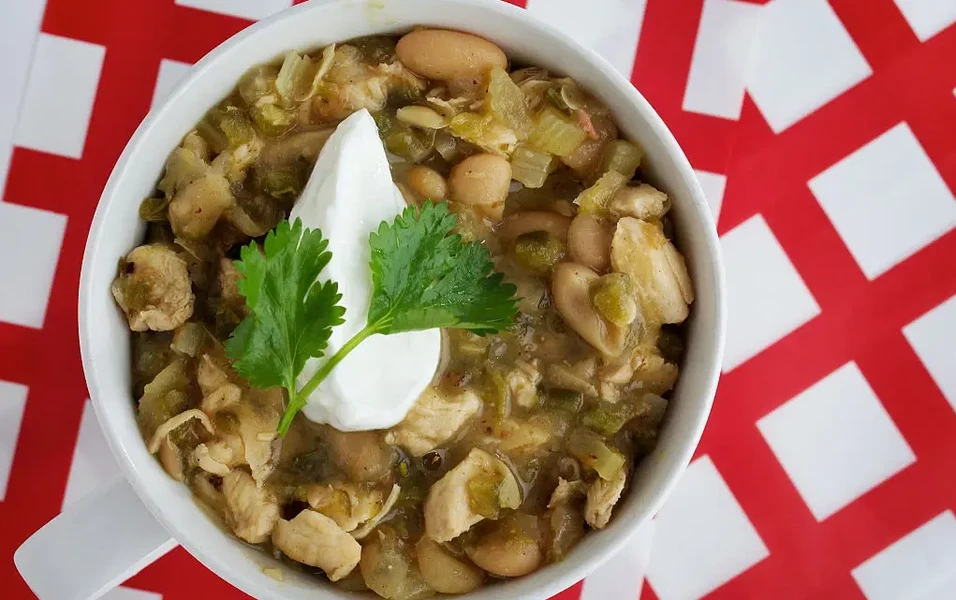 Cozy up with creamy white chicken chili
