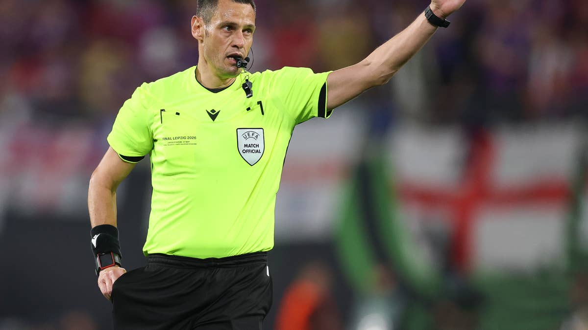 Why are the World Cup referees for Uruguay vs Saudi Arabia wearing pink?