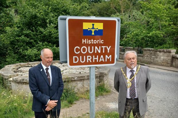 Historic County Durham-Yorkshire boundary marked with new road signs