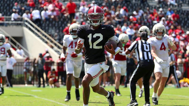 Josh Pate thinks Keelon Russell will win Alabama's QB job, but gave one ...