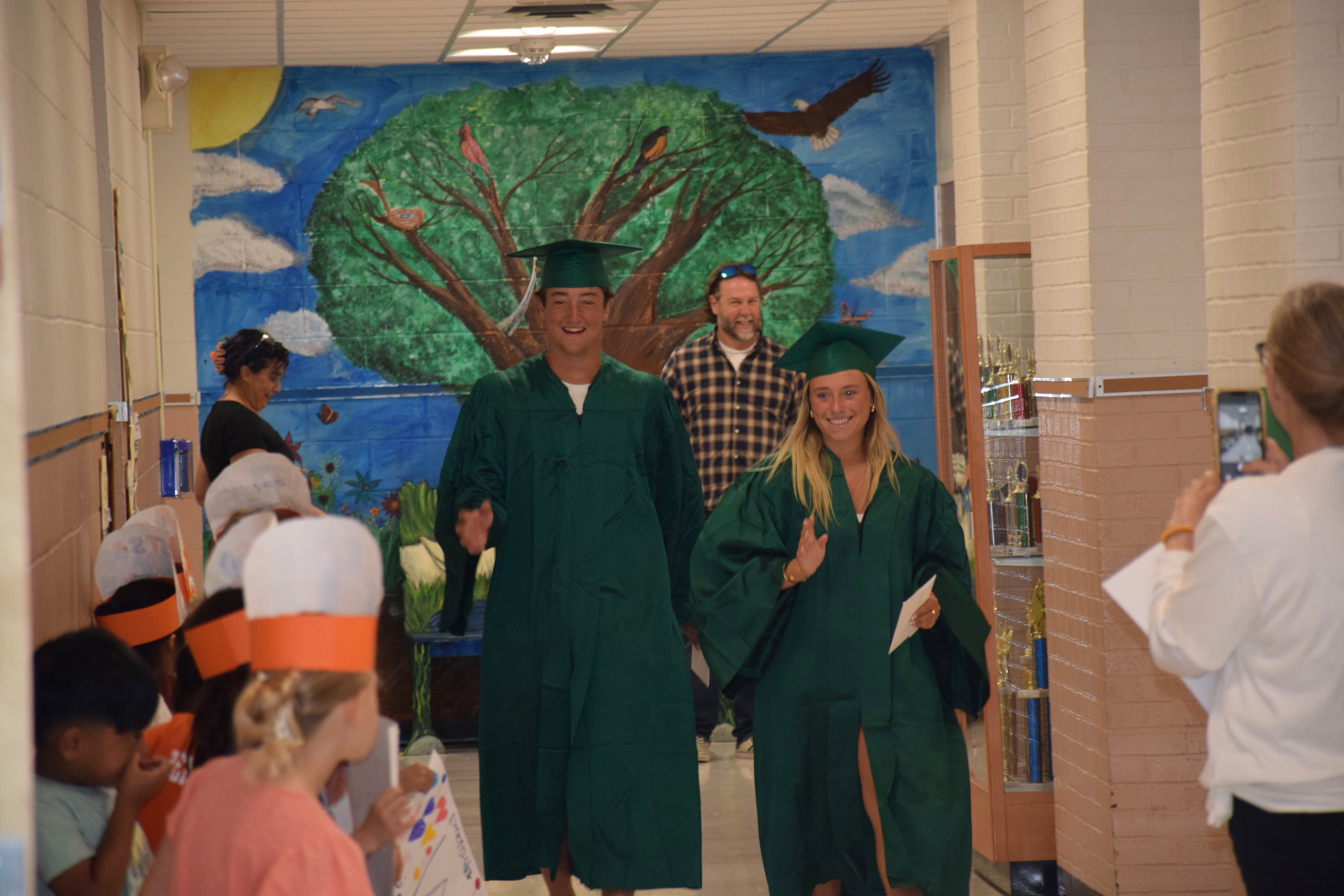 A walk back in time: Westhampton Beach High School seniors, in ...