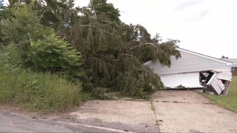 Meteorologists survey damage caused by severe storms in Beaver County ...