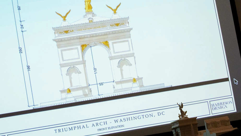 Debate over Trump’s 250-foot triumphal arch