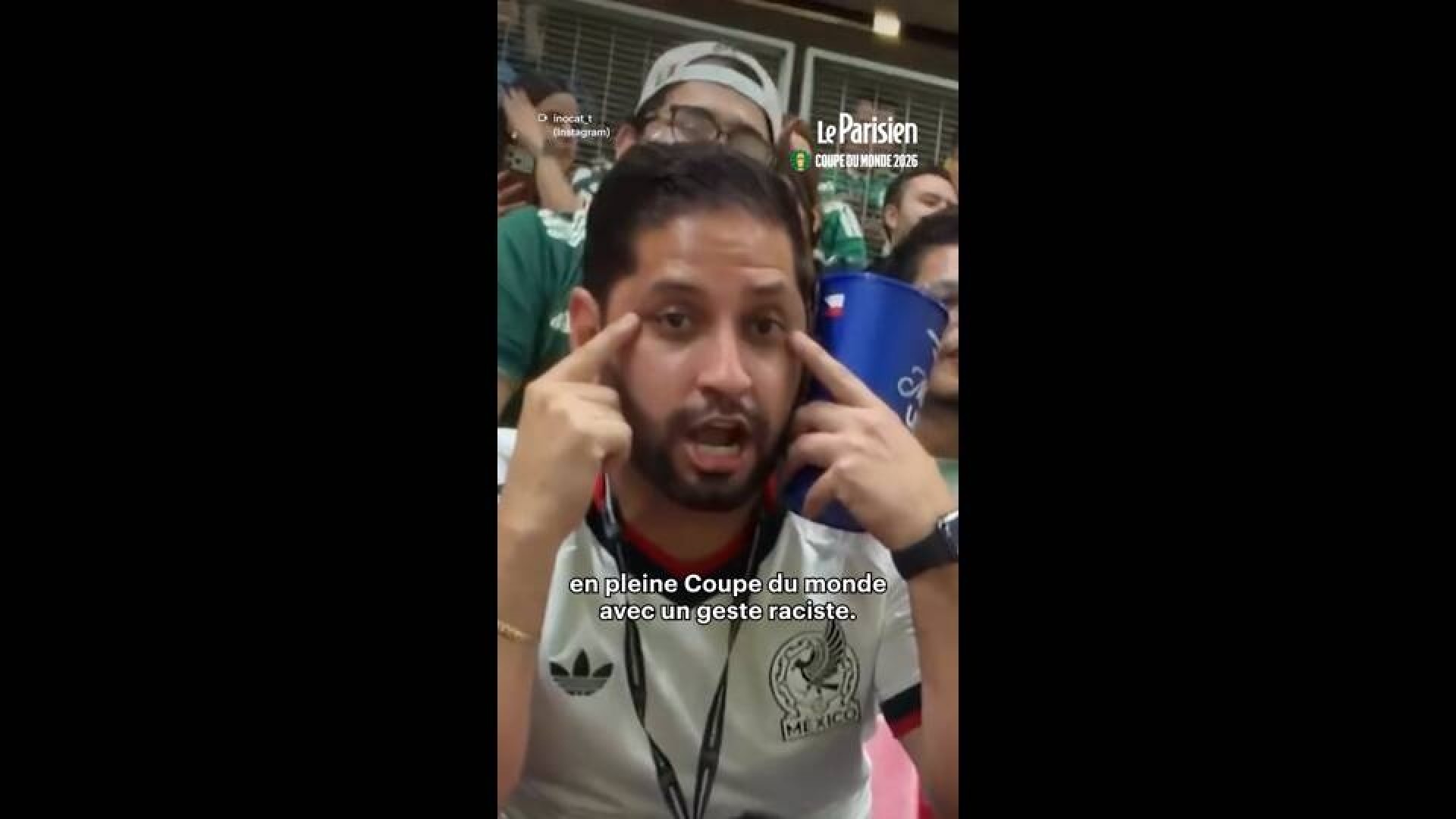 Mondial 2026 : le geste raciste d'un supporter mexicain