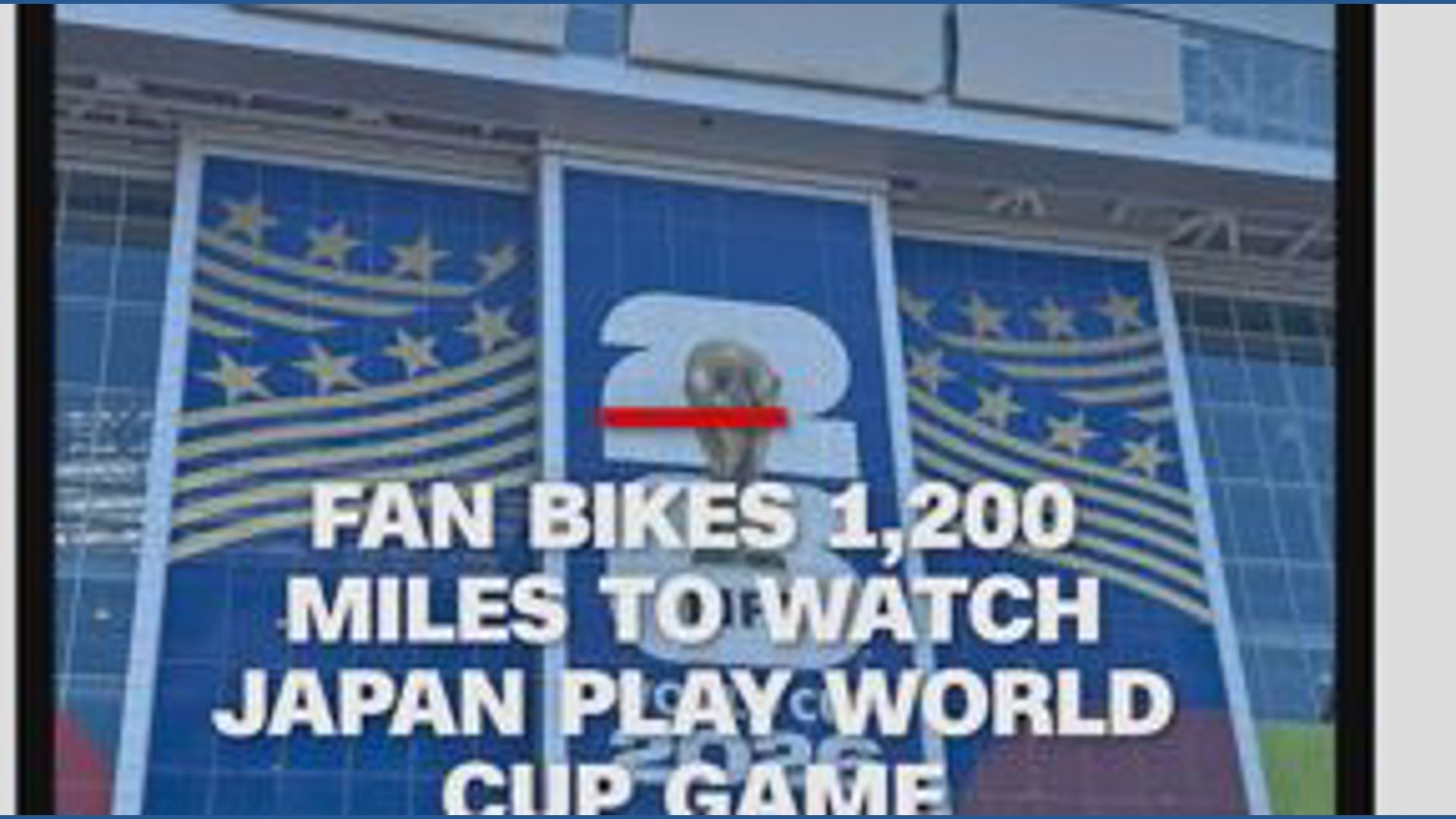 Fan bikes 1,200 miles to watch Japan play World Cup game