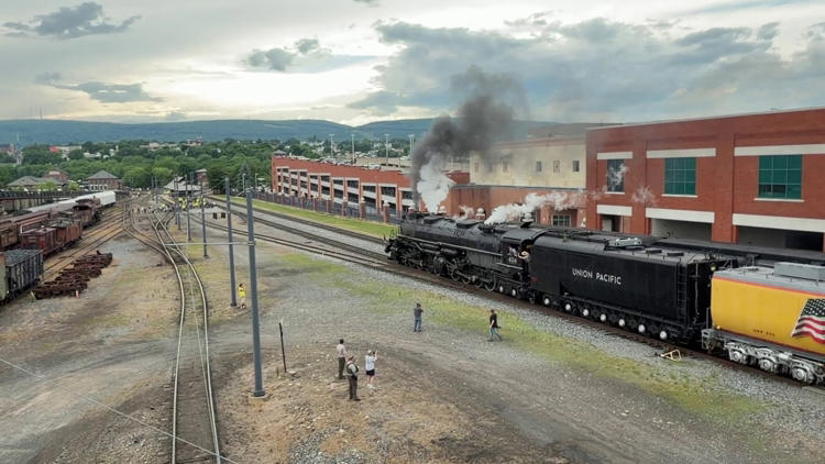Big Boy 4014 on display in Scranton