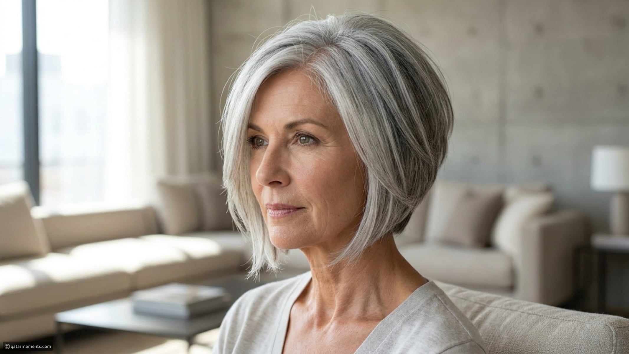 10 gray haircuts that flatter thinning hair after 50