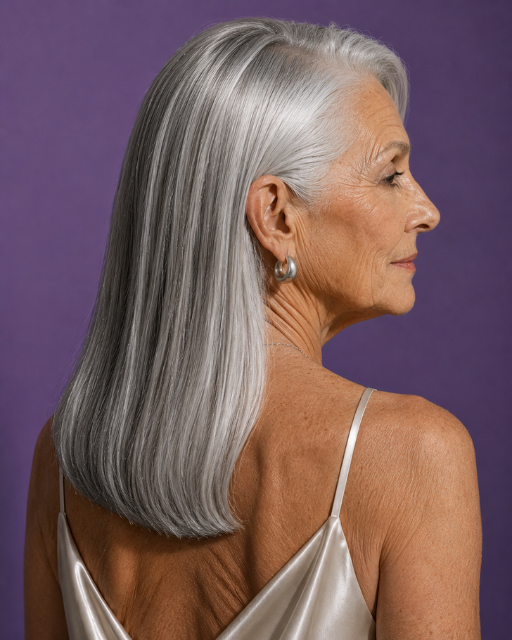 10 hairstyle trends that teach us hair oil is still making grey hair ...