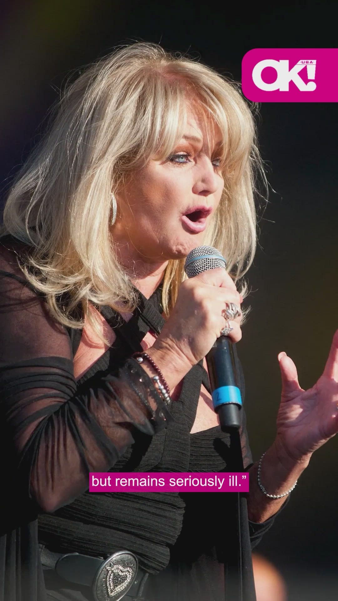 Bonnie Tyler 'remains seriously ill' as she wakes up from coma in ICU ...