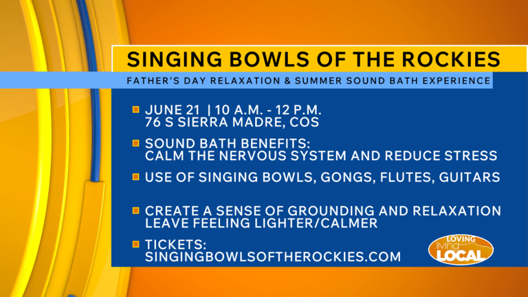 Relax and reset with Singing Bowls of the Rockies’ Father’s Day event